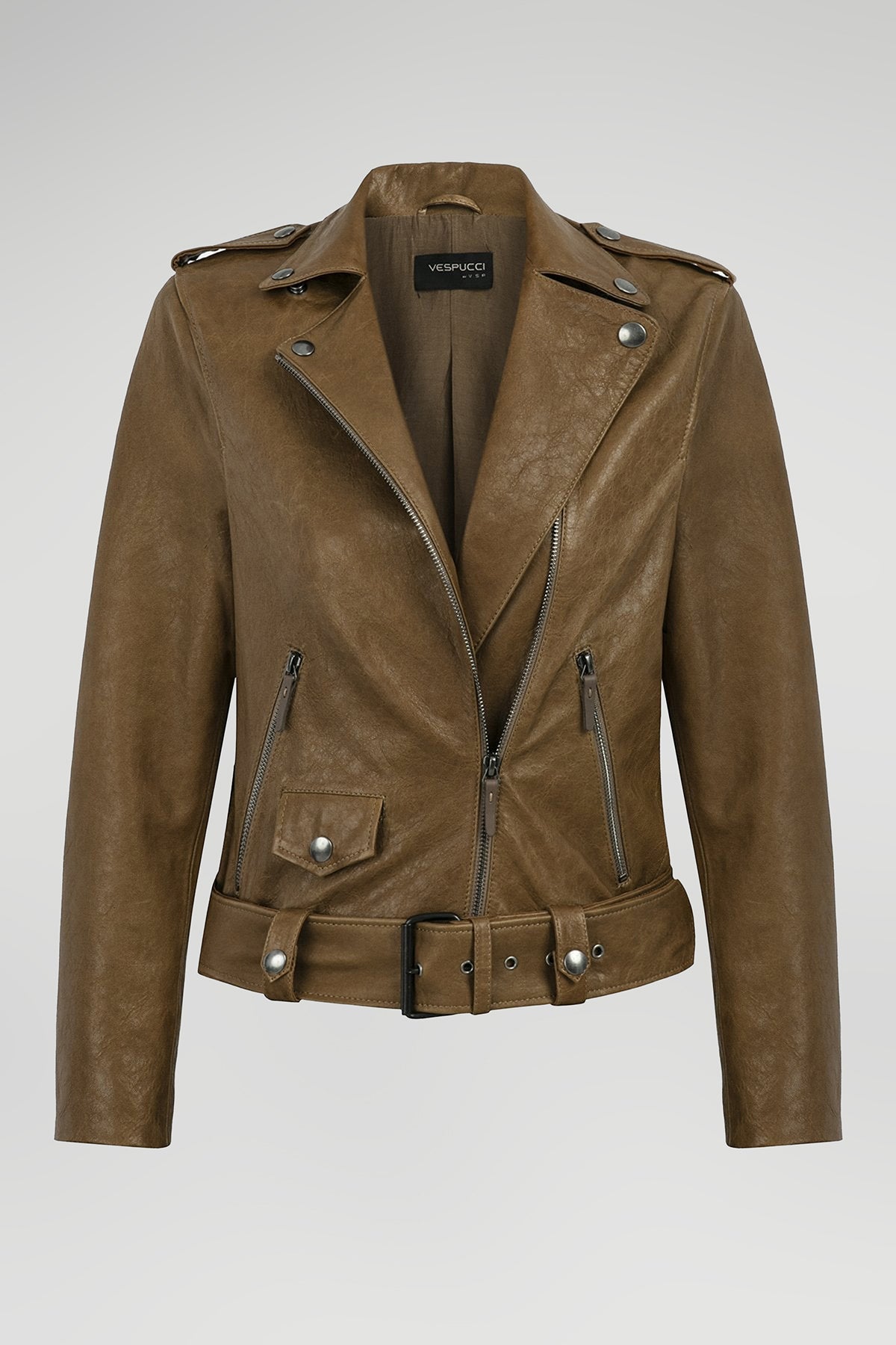 Camel Leather Jacket – V S P